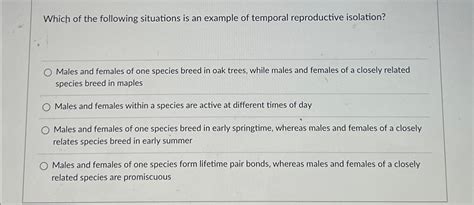Solved Which Of The Following Situations Is An Example Of Chegg Com
