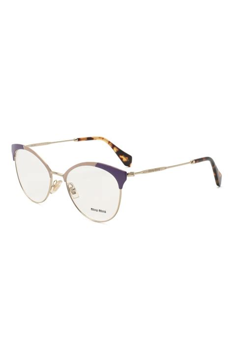 Женские золотые оправа Miu Miu купить в интернет магазине ЦУМ арт 50pv Us0101 узнать о поступлении