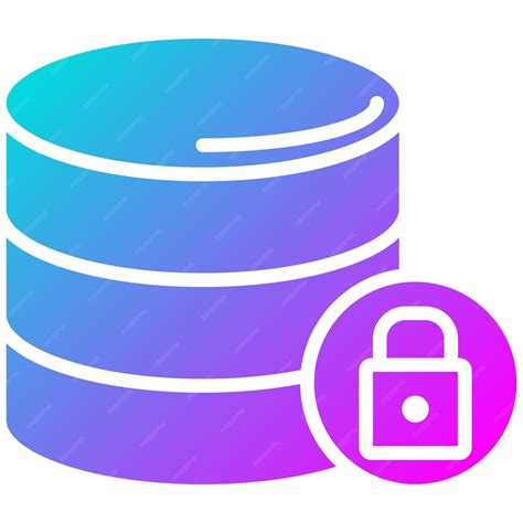 Premium Vector Database Security Vector Illustration Style