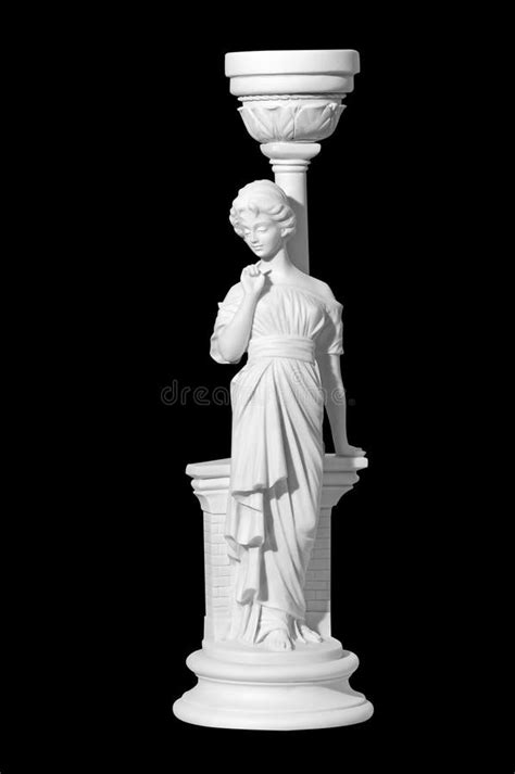 Marble Statue Woman On A Black Background Stock Image Image Of