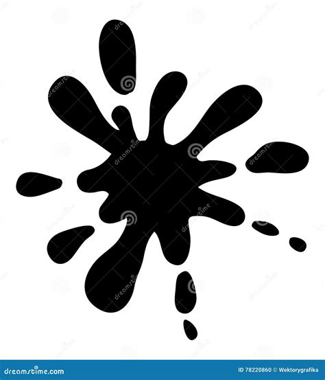 Ink Blob Blot Splash Silhouette Vector Symbol Icon Design 78220868