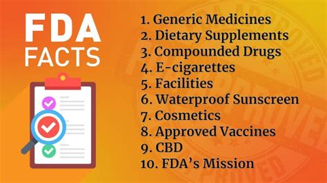10 Facts About What Fda Does And Does Not Approve Fdafacts 1 10