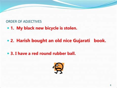 Types Of Adjectives With Examples And Images Ppt Educational