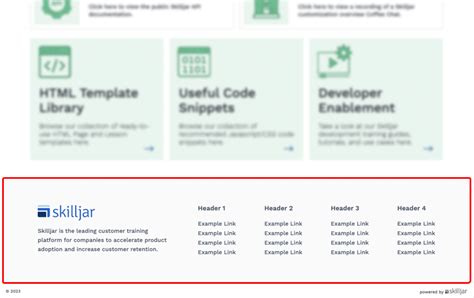 Global Footer Template