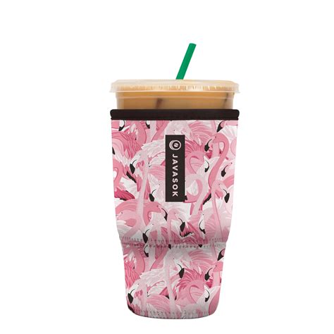 Flamingo Dance Iced Coffee Sleeve Javasok Sok It
