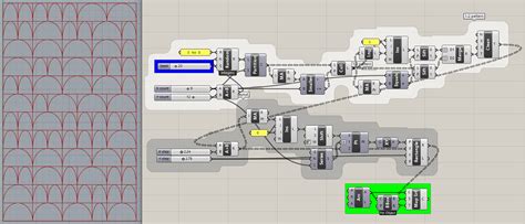 Grasshopper Randomly Populating A Rectangular Grid With Curves One Which Occupies 1 Rectangle