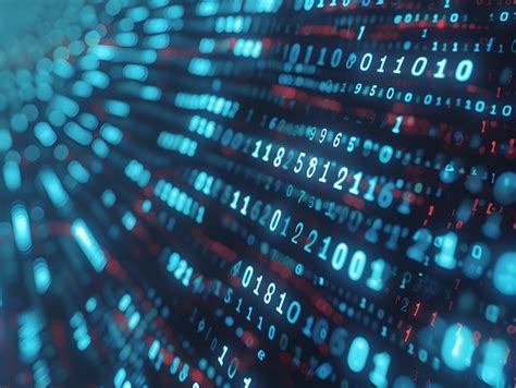 Abstract Digital Background With Binary Code Representing Technology