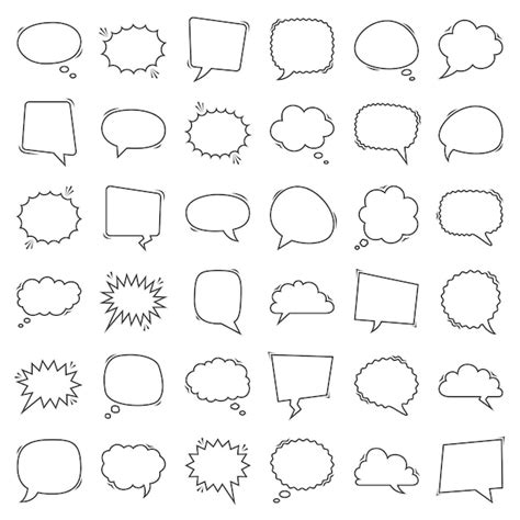 Premium Vector Set Of Speech Bubbles