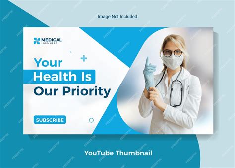 Premium Vector Medical Healthcare Youtube Video Thumbnail Editable