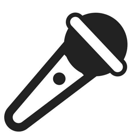Microphone Icon Fluentui Emoji Mono Iconpack Microsoft