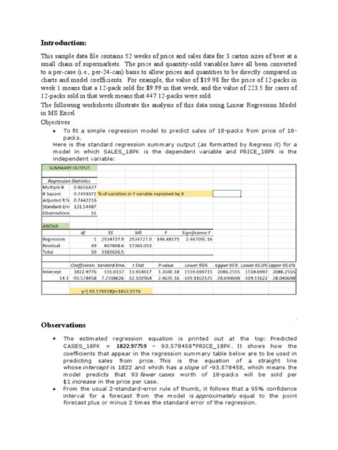 Linear Regression Analysis Pdf Regression Analysis Errors And