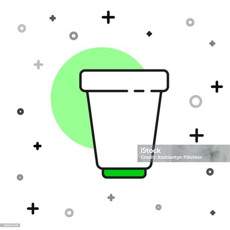 흰색 배경에 격리 된 채워진 윤곽선 물 필터 카트리지 아이콘 벡터 0명에 대한 스톡 벡터 아트 및 기타 이미지 0명 가득