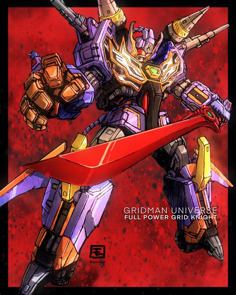 Gridknight And Full Powered Gridknight Gridman Universe And More Drawn By Moyan Danbooru