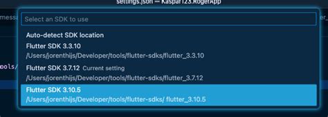 Dart FlutterSdkPath Setting In Vscode S Settings Json Is A User