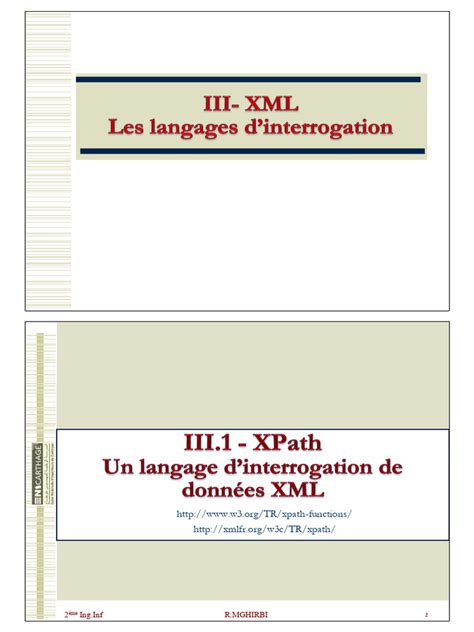 8 2 Sgbd Xml Modèle Interrogation Pdf