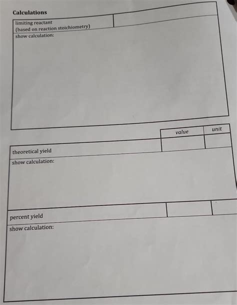 Calculations Limiting Reactant Based On Reaction