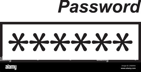 Password Logo Design Vector Illustration Stock Vector Image And Art Alamy