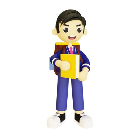 3d Male Student 12421771 Png