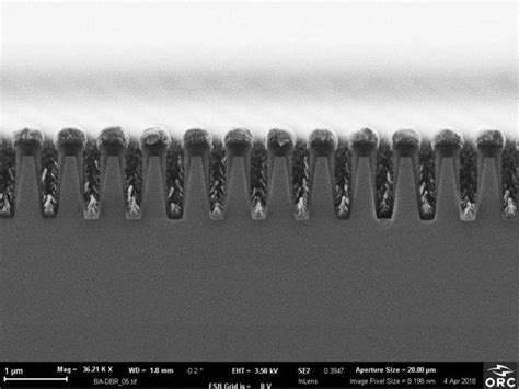 Scanning Electron Microscope Image Of The Grating Cross Section Download Scientific Diagram