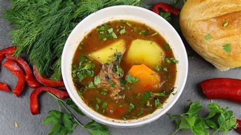 Узбекская шурпа из говядины в казане Youtube