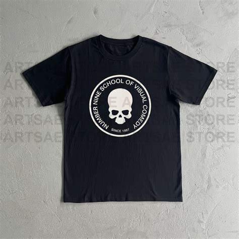 Number Nine School Of Visual Comedy Heavy Cotton Tee Shirt Number
