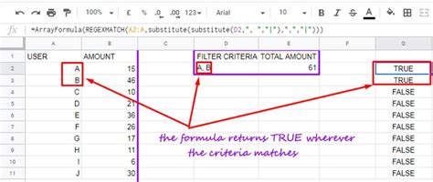 Comma Separated Values As Criteria In Filter Function In Google Sheets