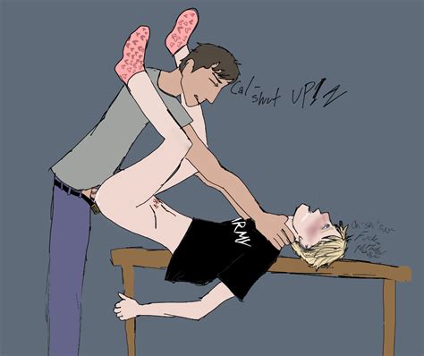 Rule 34 Andre Kriegman Blonde Hair Brown Hair Cal Gabriel Gay Male Male Only Table Sex Zero