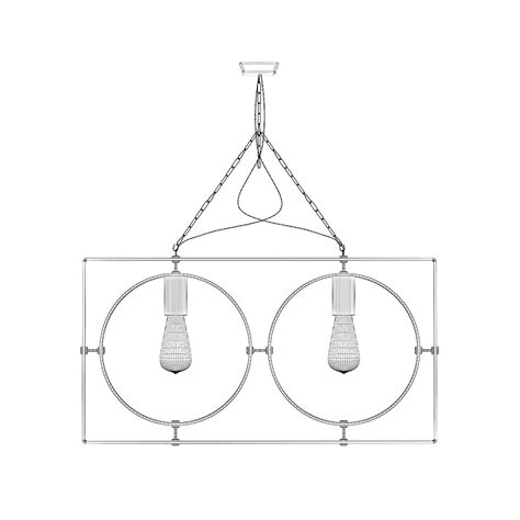 Dark Metal Ceiling Lamp 3d Model Download Lamp On