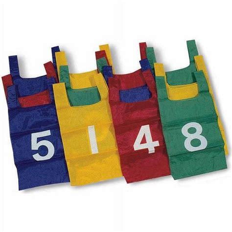 Nylon Numbered Pinnies Green Closures Size Fits Most