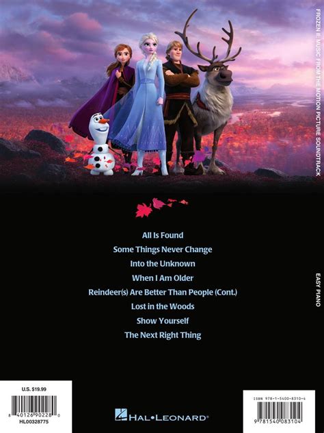 Frozen Ii Sheet Music For Easy Piano Motion Picture Soundtrack