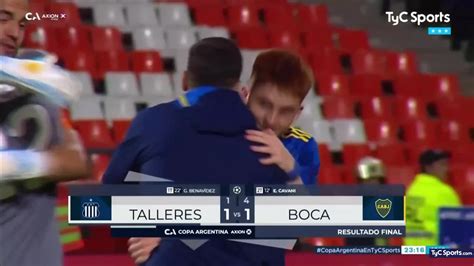 Boca Vs Talleres El Gol De Penal De Valentín Barco