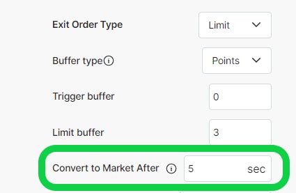 Entry Exit Order Type Algotest