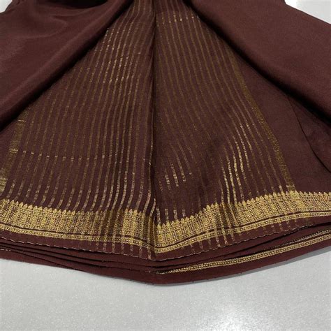 Semi Mysore Silk Saree Elegant Border Raj Silk Villa