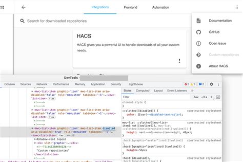 Hacs Custom Repo Button Grey Third Party Integrations Home Assistant Community