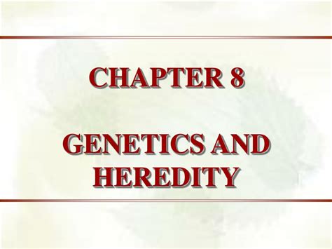 Ppt Chapter 8 Patterns Of Inheritance Powerpoint Presentation Free