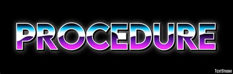 Procedure Text Effect And Logo Design Word