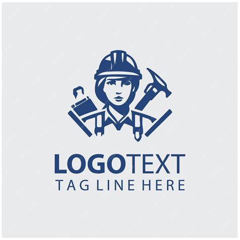 Premium Vector Construction Worker Logo Vector Illustrations