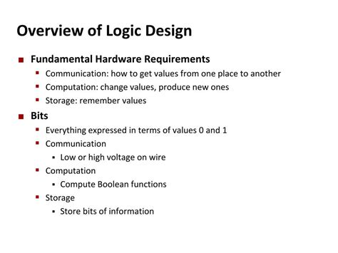 Ppt Logic Design Csci 2021 Computer Architecture And Organization Powerpoint Presentation