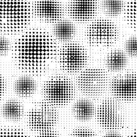 Grunge Dotted Seamless Vector Pattern Halftone Design Texture Stock Vector Illustration Of