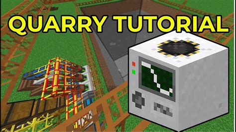 Minecraft Buildcraft How Set Up Quarry Tutorial Youtube