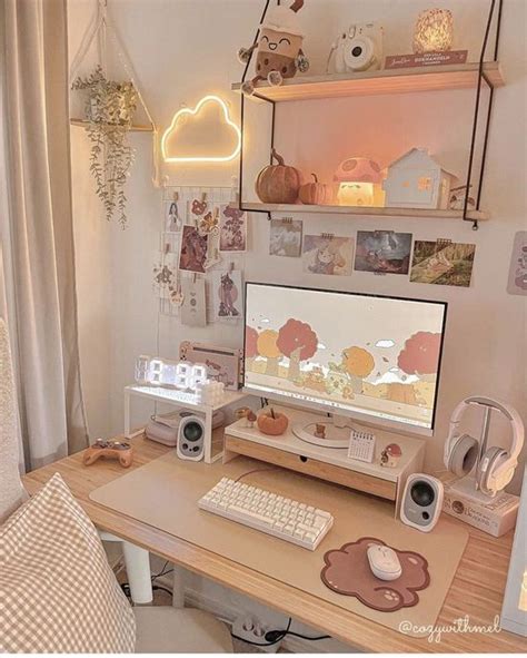 Cute Study Desk Inspo Dekorasyon Fikirleri Masa Organizasyonu Yatak