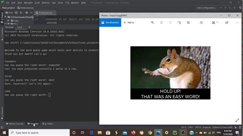 Code In Place Final Project Word Guess Game On Python Youtube