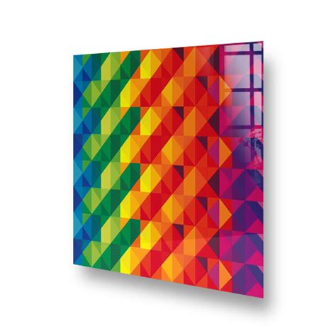 Rainbow Triangular Array Printed Splashback Vividsplashbacks