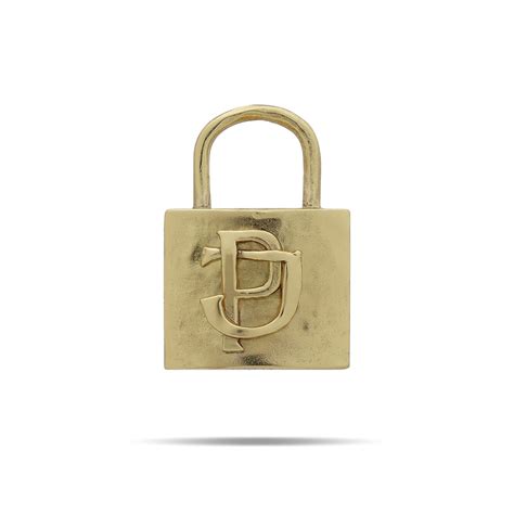 Intertwined Initials Lock Pendant Waxing Poetic
