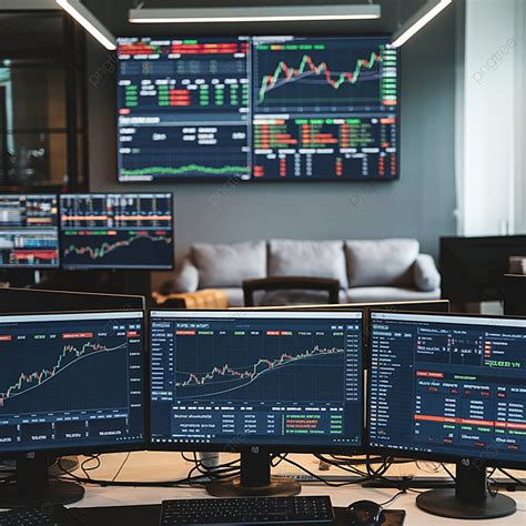 현대적인 사무실 환경에서 여러 대의 컴퓨터 모니터로 둘러싸인 책상에서 일하는 사람 여러 컴퓨터 화면 사무실 작업 공간 배경 일러스트 및 사진 무료 다운로드 Pngtree