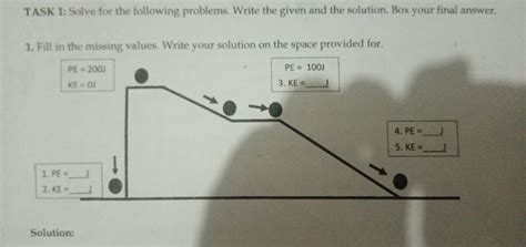 solved task 1 solve for the following problems write the