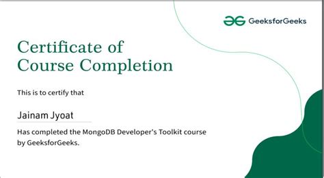 🚀 Im Excited To Share That Ive Recently Completed The Mongodb