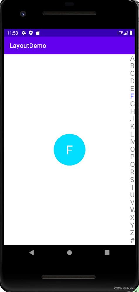 Android 自定义view实现26个字母滑动索引android按字母索引 Csdn博客