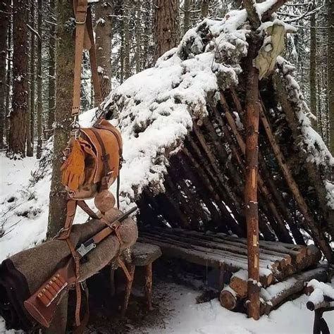 Survival Shelter In Winter Camping