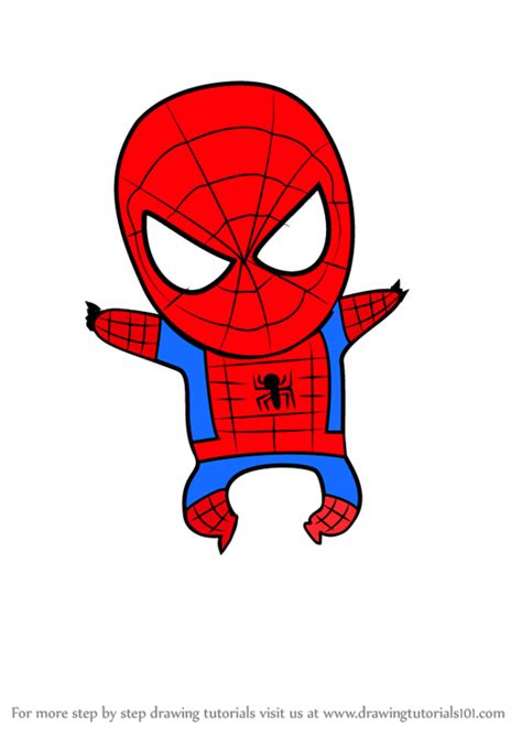 Spiderman Chibi Drawing